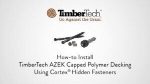 TimberTech Cortex Plug System | The Deck Supply